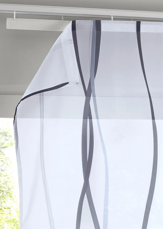 Perdea-panou: uni și imprimeu dungat (2buc.) • preţ de la 109,90 lei ...