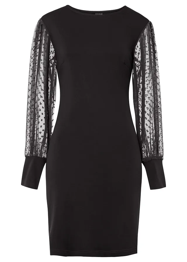 Džersejové šaty so šifónovými rukávmi • cena 28,99 € • obchod bonprix