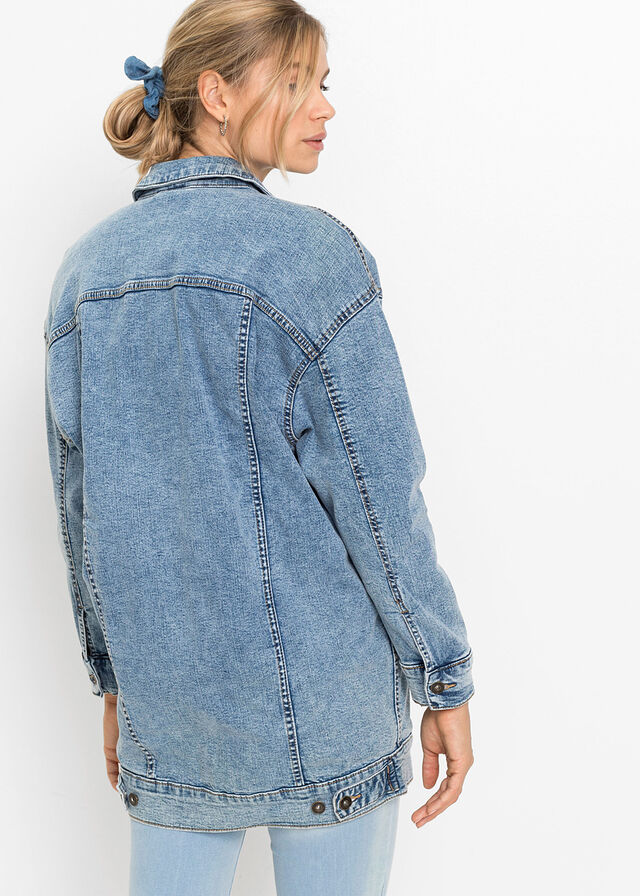 Kurtka dżinsowa oversize • cena 94,99 zł • sklep bonprix