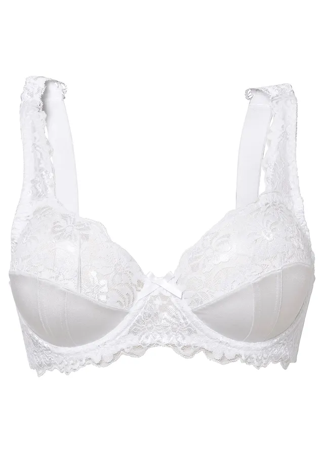 Sutien cu balene alb • preţ 42,90 lei • magazin bonprix