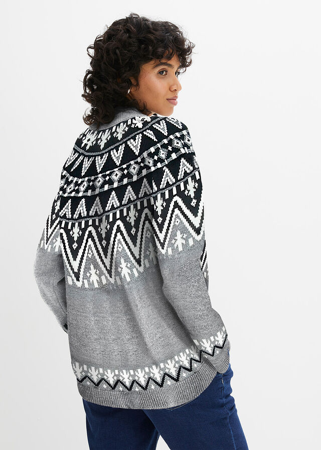 Sweter w norweski wzór • cena 114,99 zł • sklep bonprix