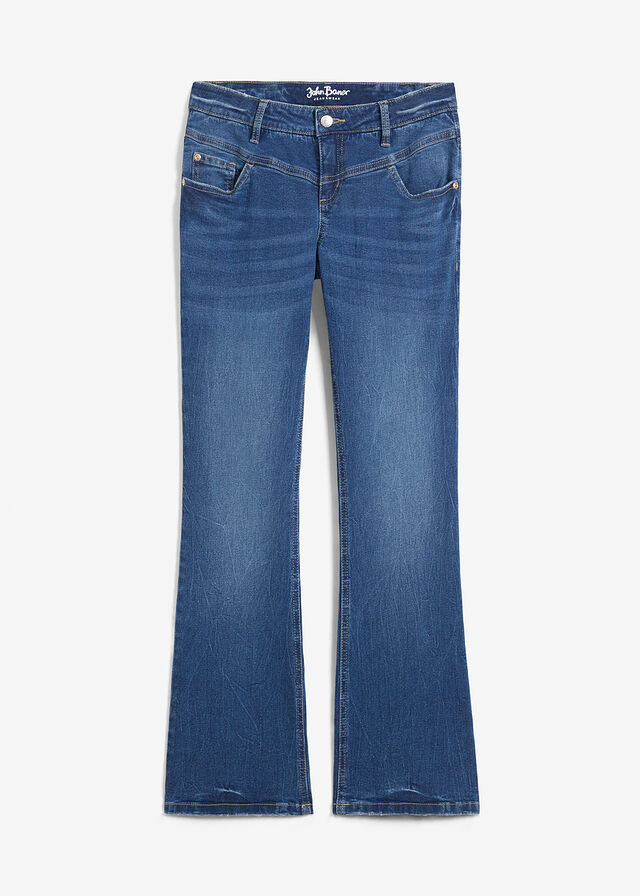 Dżinsy Bootcut Mid Waist, ze stretchem • cena 144,99 zł • sklep bonprix