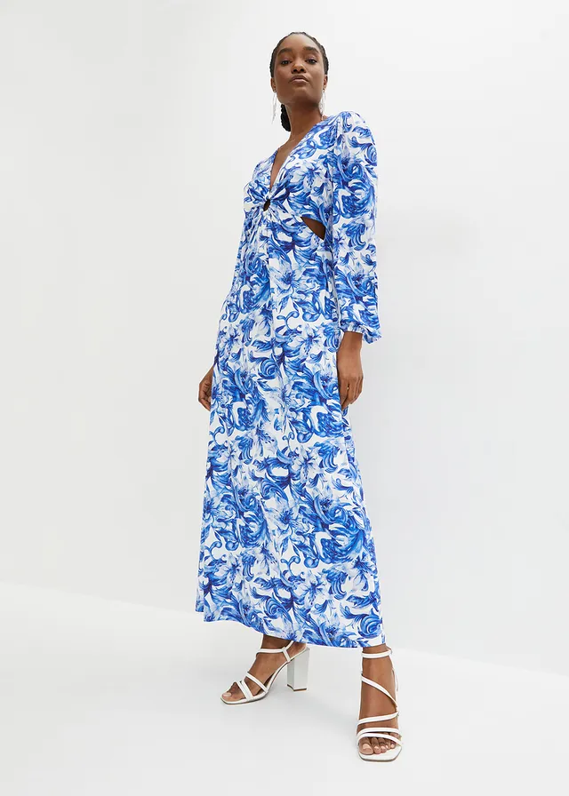 Rochie maxi cu decolteu adânc • preţ 79,90 lei • magazin bonprix