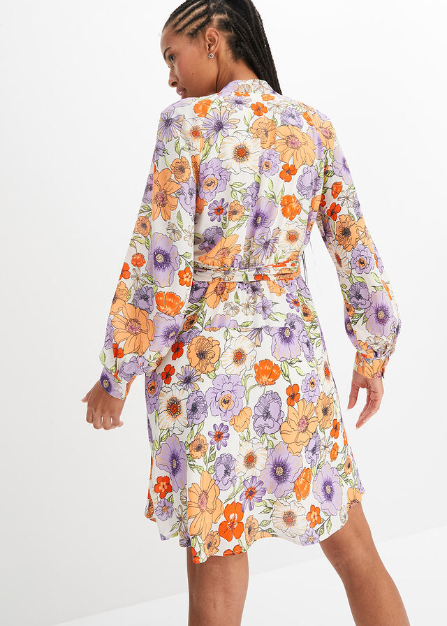 Sukienka kopertowa z poliestru z recyklingu • cena 89,99 zł • sklep bonprix