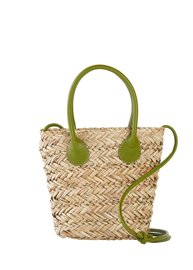 Slamená taška • cena 12,99 € • obchod bonprix