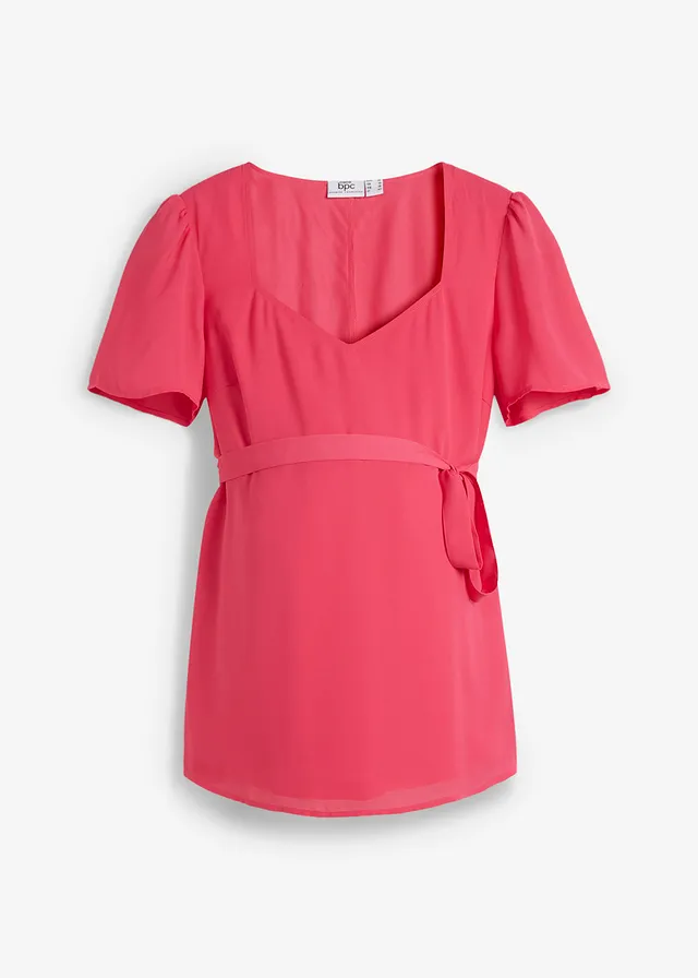Blouse de grossesse avec lien à nouer fuchsia foncé • Prix 6,99 ...