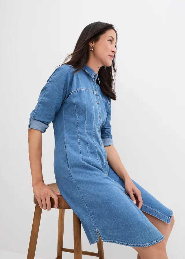 Rochie de blugi cu stretch • preţ 99,90 lei • magazin bonprix