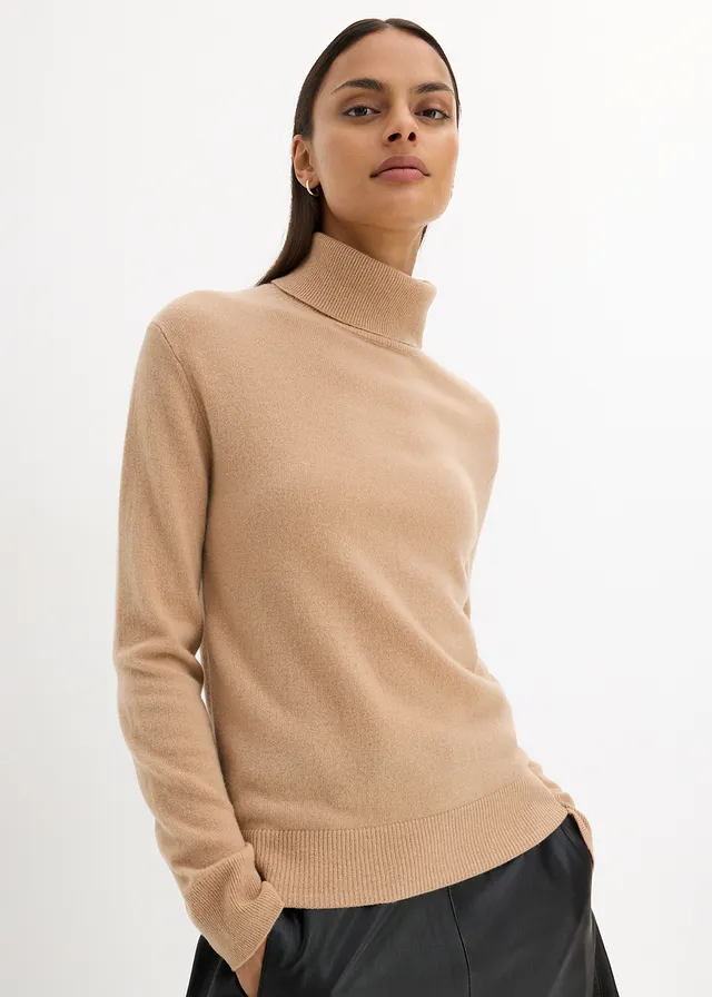 Sweter z golfem, z kaszmiru Good Cashmere Standard® • cena 299,99 zł ...
