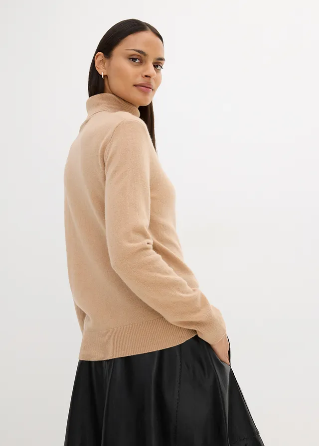 Sweter z golfem, z kaszmiru Good Cashmere Standard® • cena 249,99 zł ...