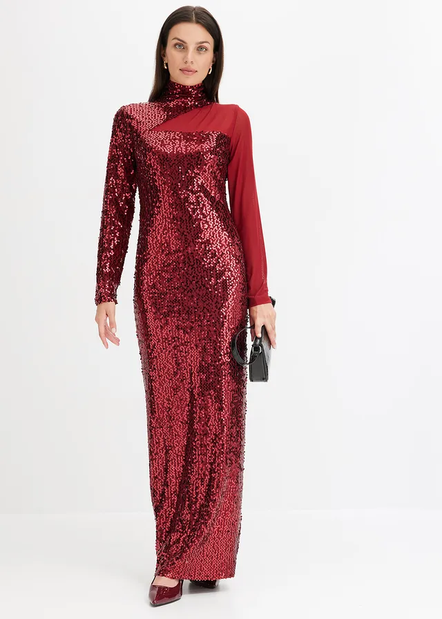 Rochie paiete cu inserții din mesh • preţ 139,90 lei • magazin bonprix