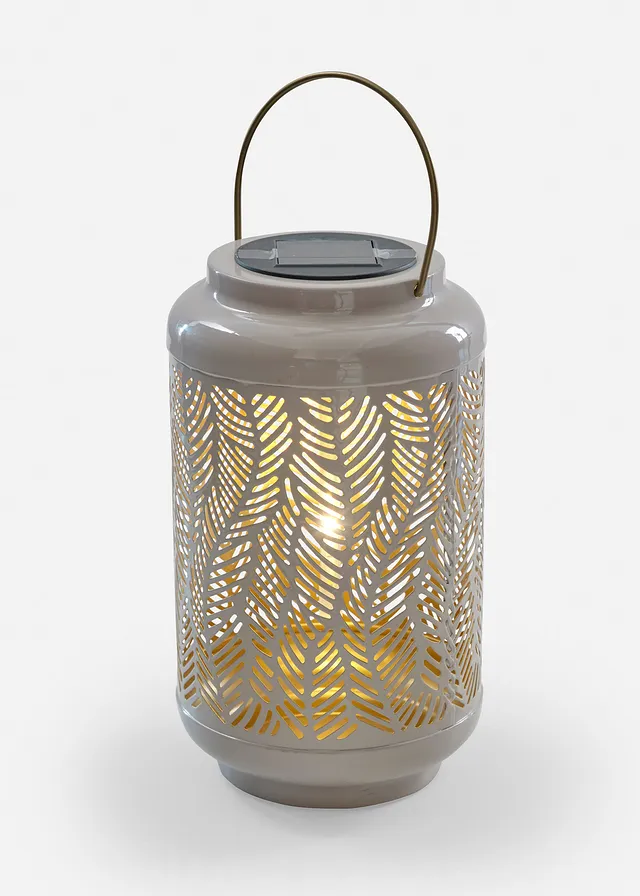 Lampion solarny LED z wycięciami • cena 39,99 zł • sklep bonprix