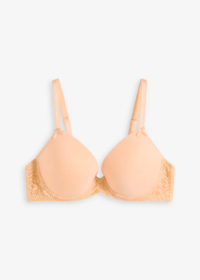 Soutien-gorge à coques et armatures pêche clair • Prix 8,99 ...